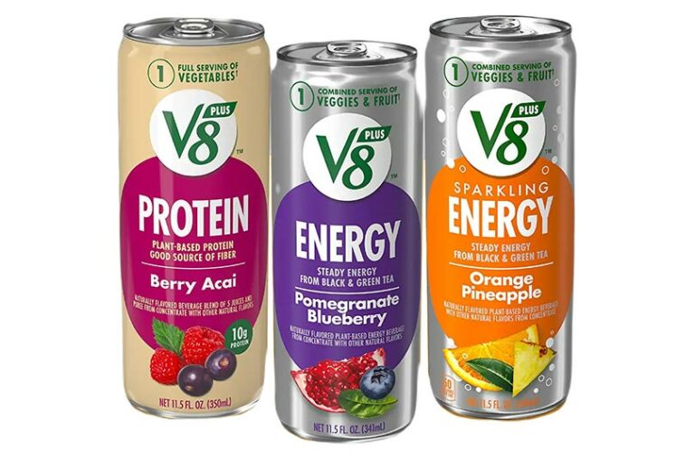 How Much Caffeine Is in a V8 +Energy Drink? What to Know! | Corner ...