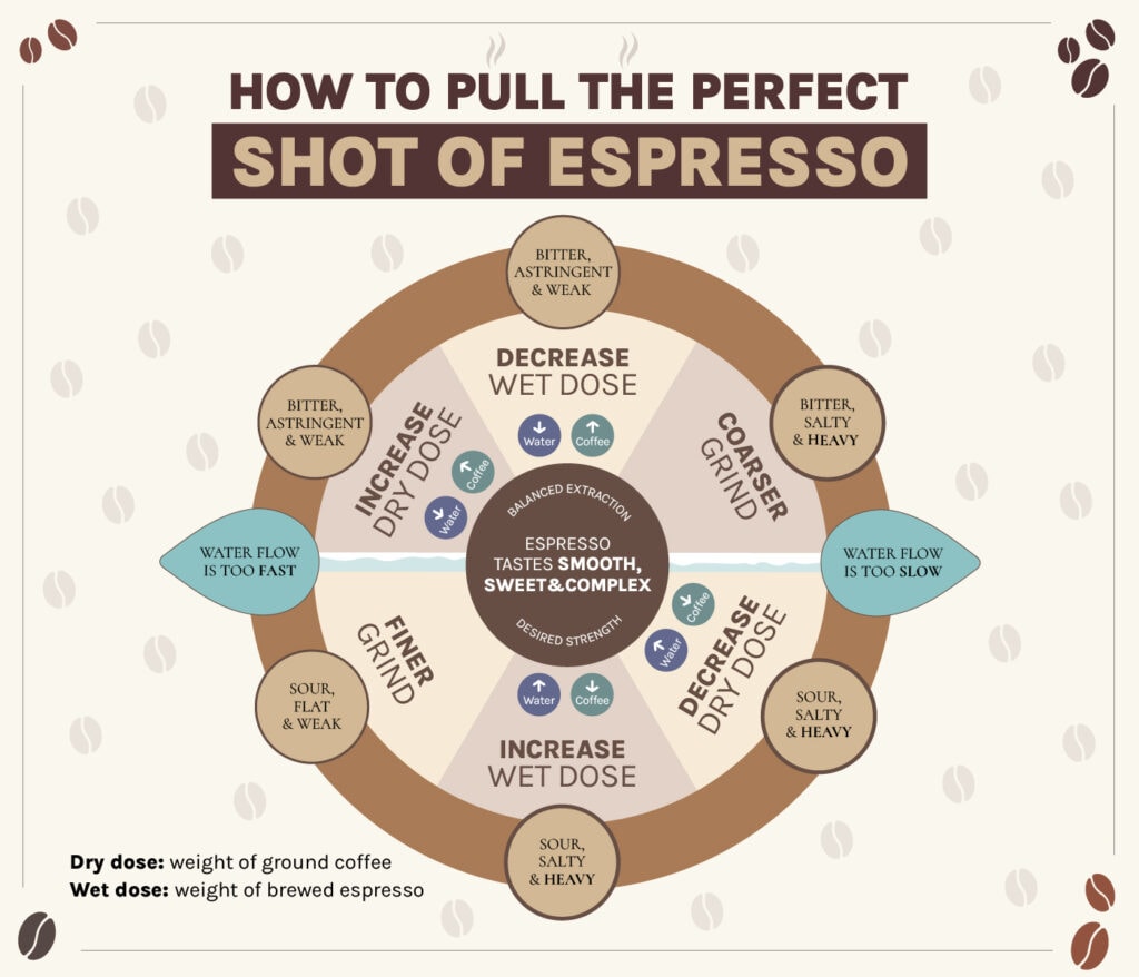 Espresso Extraction Charts: How to Pull the Best Shot! | Corner Coffee Store